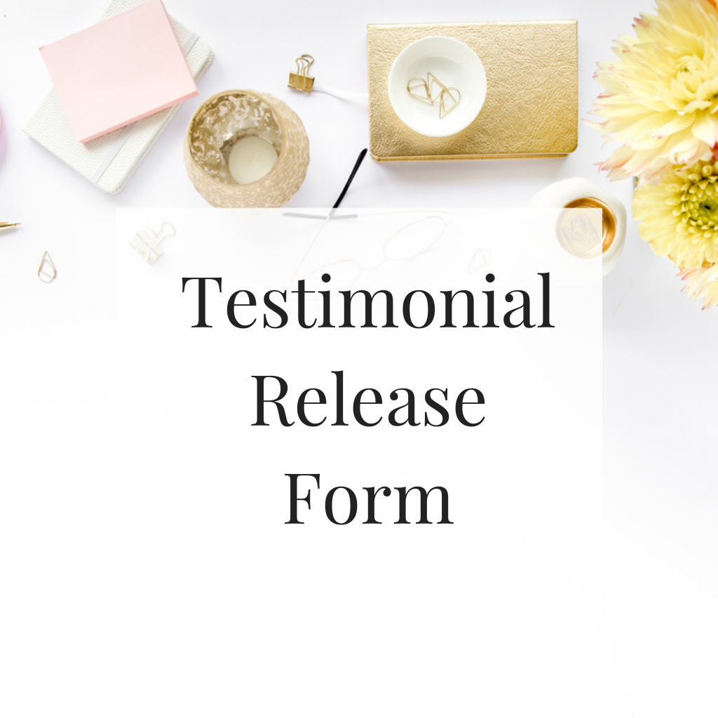 Testimonial Release Form - Legal Goodness